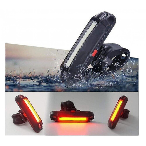 Bike Rear Light, Bike Taillights Usb Rechargeable 6 Modes Bike Helmet ...