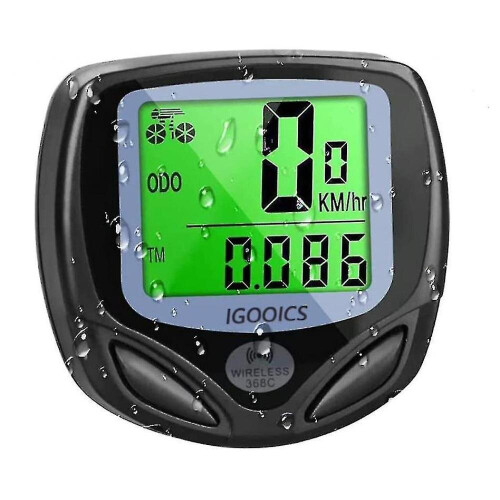 Bike Speedometer, Wireless Bike Computer Waterproof Bicycle Odometer ...