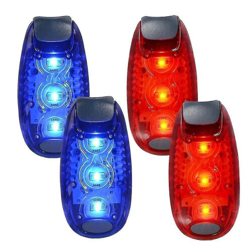 2 Pair Safety Led Light For Runners Bikes Boats High Visibility Clip ...