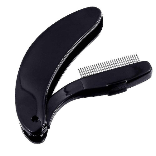 4 Packs Folding Eyelash Comb, Stainless Steel Teeth Eyebrow Comb,black ...