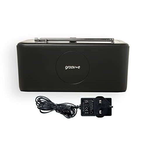 Groov-e Zeus DAB/FM Digital Clock Radio With Wireless Charging and ...