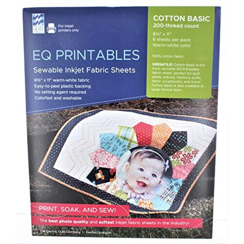 EQ Printables Inkjet Fabric Sheets,1 Pack on OnBuy