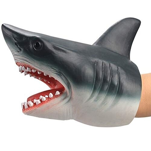 Gemini&Genius Shark Hand Puppet for Kids Swimming Pool Beach Bathing ...