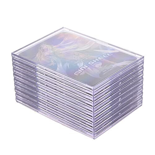 Cards Sleeves Top Loaders 10 Hard Acrylic Card Protector Clear Card ...