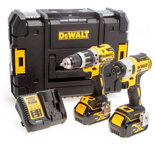 Dewalt Dewalt DCK266M2T 18V XR Combi Drill & Impact Driver Twin Pack (2 x 4.0Ah Batteries) in ...