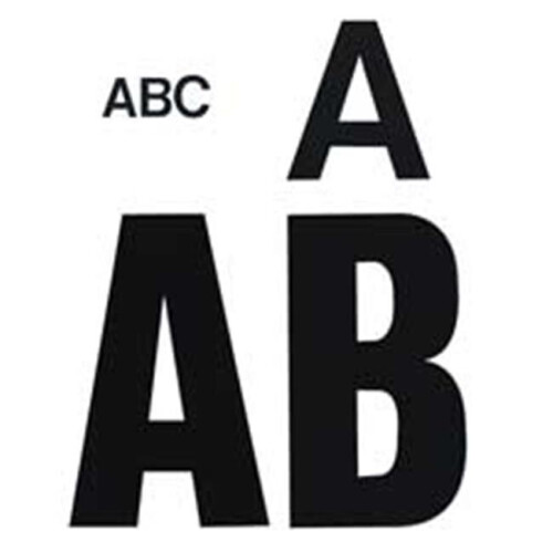Chartpak CHA Vinyl Letters- 3in.- Black on OnBuy