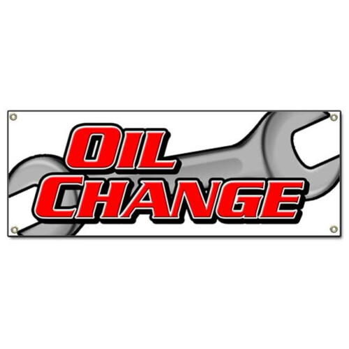 SignMission 18 x 48 in. Oil Change Banner Sign on OnBuy