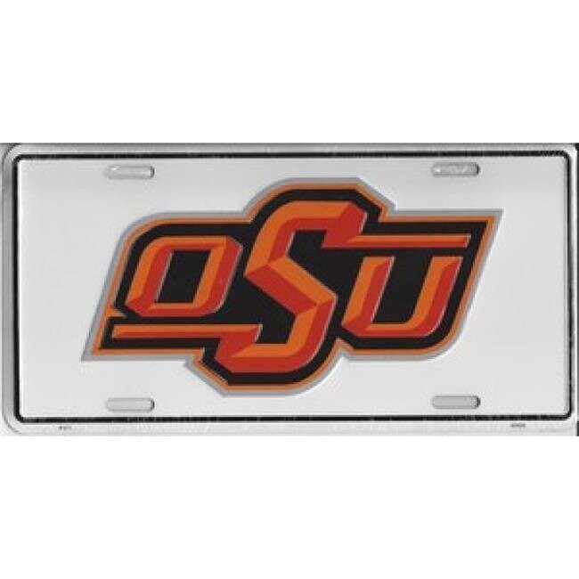 212 Main 471 6 x 12 in. Oklahoma State Cowboys OSU Metal License Plate ...