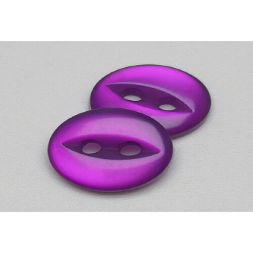Round Fish Eye Buttons 30 ligne - 19mm 2 hole Buttons Purple Colour on ...