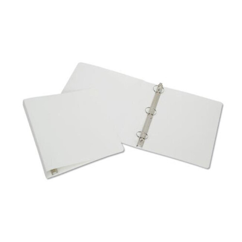 NSN 2 in. 3-Ring Flexible Poly Binder, White on OnBuy