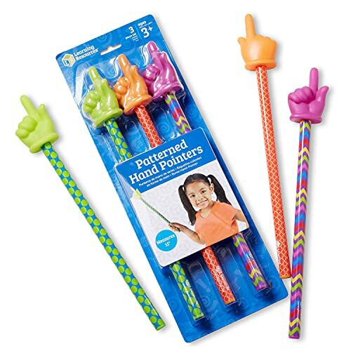Learning Resources Patterned Hand Pointers, Homeschool, Classroom ...