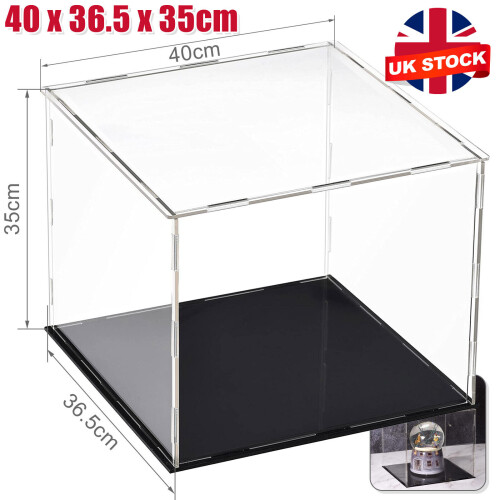 40x36.5x35cm Large Acrylic Display Case Dustproof Box Perspex Clear on OnBuy
