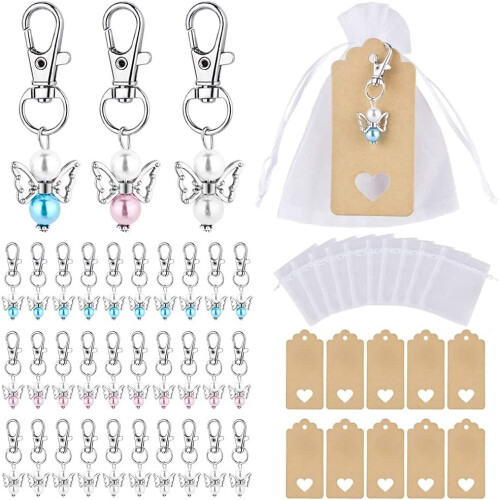 Guardian Angel Keychains Thank You Gift Set Angel Keyring with Tags on ...