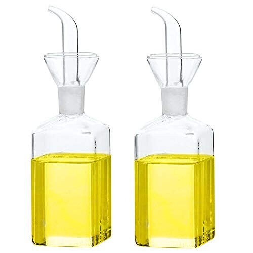 Lanhope Oil Bottle Glass Olive Oil Dispenser Bottle Glass Cooking Oil ...