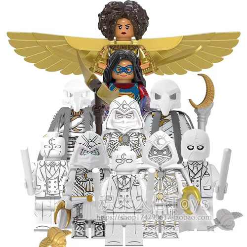 10PCS Moon Knight Minifigure Marc Spector Marvel Super Hero Minifig ...
