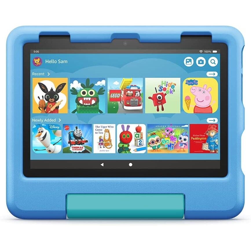 Fire HD 8 Kids tablet 8-inch HD display, 32 GB, 2022 release, Blue on OnBuy