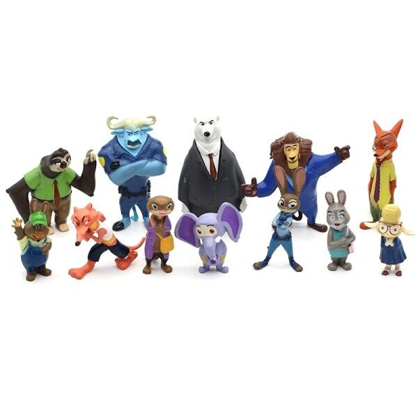 Pixar Zootopia Zootropolis Toy model PVC Action Figure Judy Hopps Nick ...