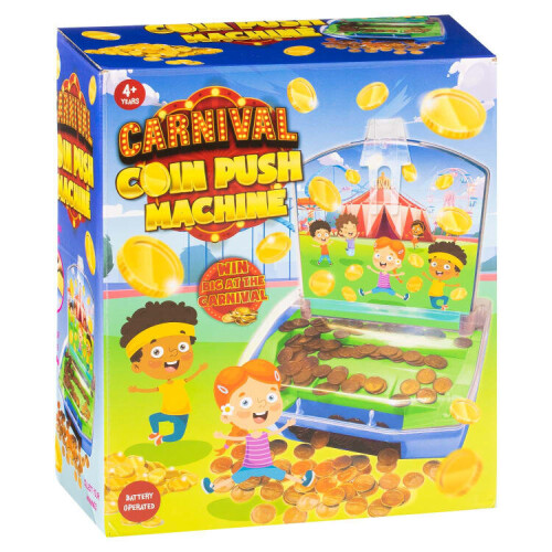 Elegant Carnival Coin Push Machine Includes a guided coin launcher. on ...