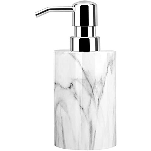 Luxspire Soap Dispenser, Cylinder-shaped Marble Lotion Liquid Soap Pump ...