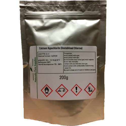 Calcium Hypochlorite, Unstabilised Chlorine 65%- 200g on OnBuy