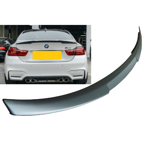 BMW M4 F82 coupe M performance V rear boot lip spoiler grey paintable ...