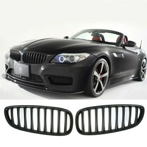 BMW E89 Z4 MATTE BLACK OE M PERFORMANCE STYLE FRONT KIDNEY GRILLES ...