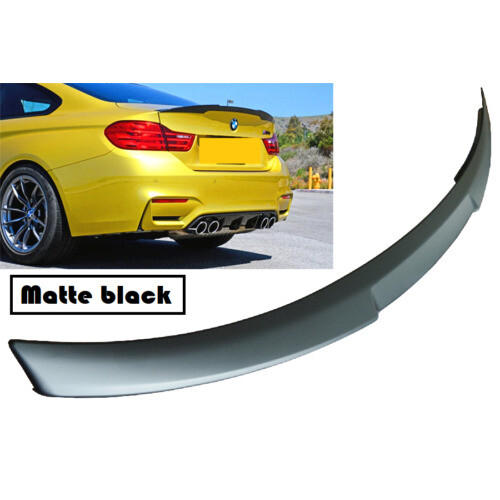 BMW M4 F82 coupe M performance V rear boot lip spoiler wing matte black ...