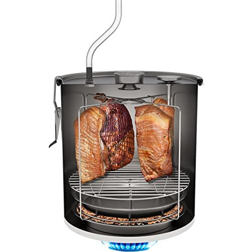 Browin 330115 Large 18 L Indoor Smoker Pot for a Gas Cooktop, up to 5 ...