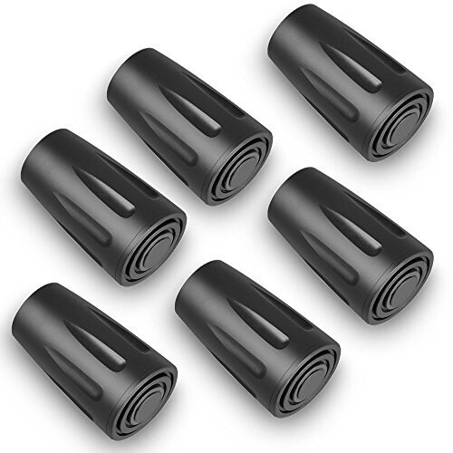 OTraki Walking Stick Caps 6 Pack Rubber Alpenstock Head Cover ...