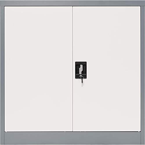 The Workplace Depot Metal Storage Cabinet, Small Lockable Steel Utility ...