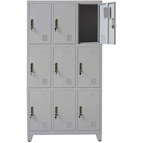 Locker Storage Office Standing Filing Storage Cabinet Metal Cupboard ...