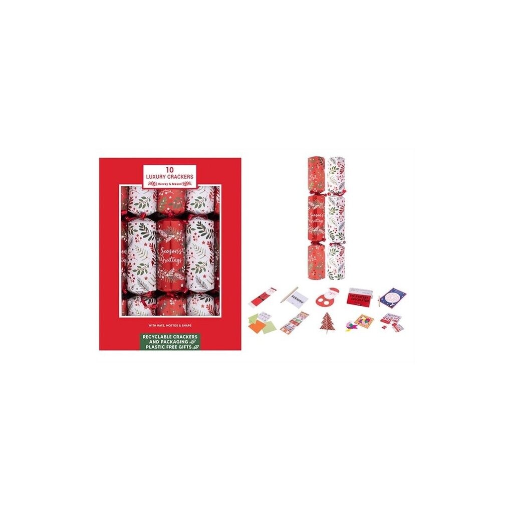 Harvey & Mason Luxury Festive Crackers Pack (35 x 26 x 10 cm, 10 Pc ...