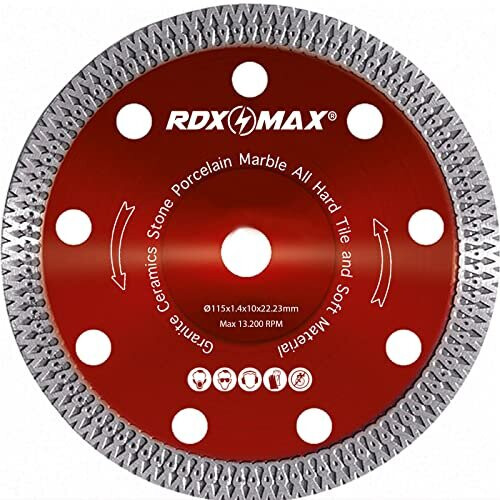 RDXMAX 115mm Diamond Cutting Discs for Angle Grinder |Super Thin Fast ...