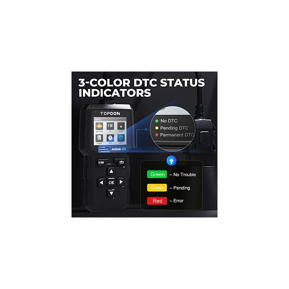 OBD2 Code Reader TOPDON AL400 OBD Scanner, Car Fault Diagnostic Tool ...