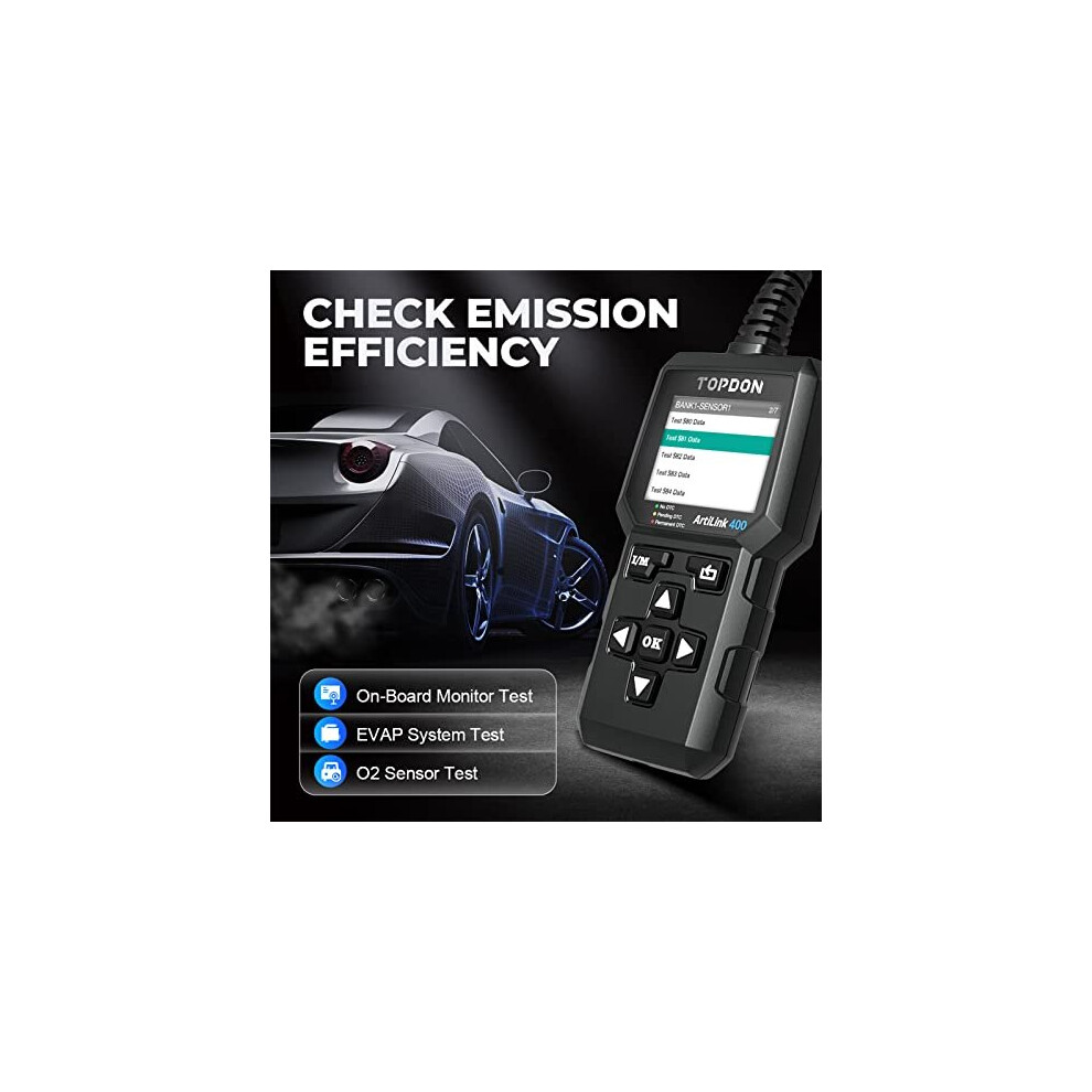 OBD2 Code Reader TOPDON AL400 OBD Scanner, Car Fault Diagnostic Tool ...