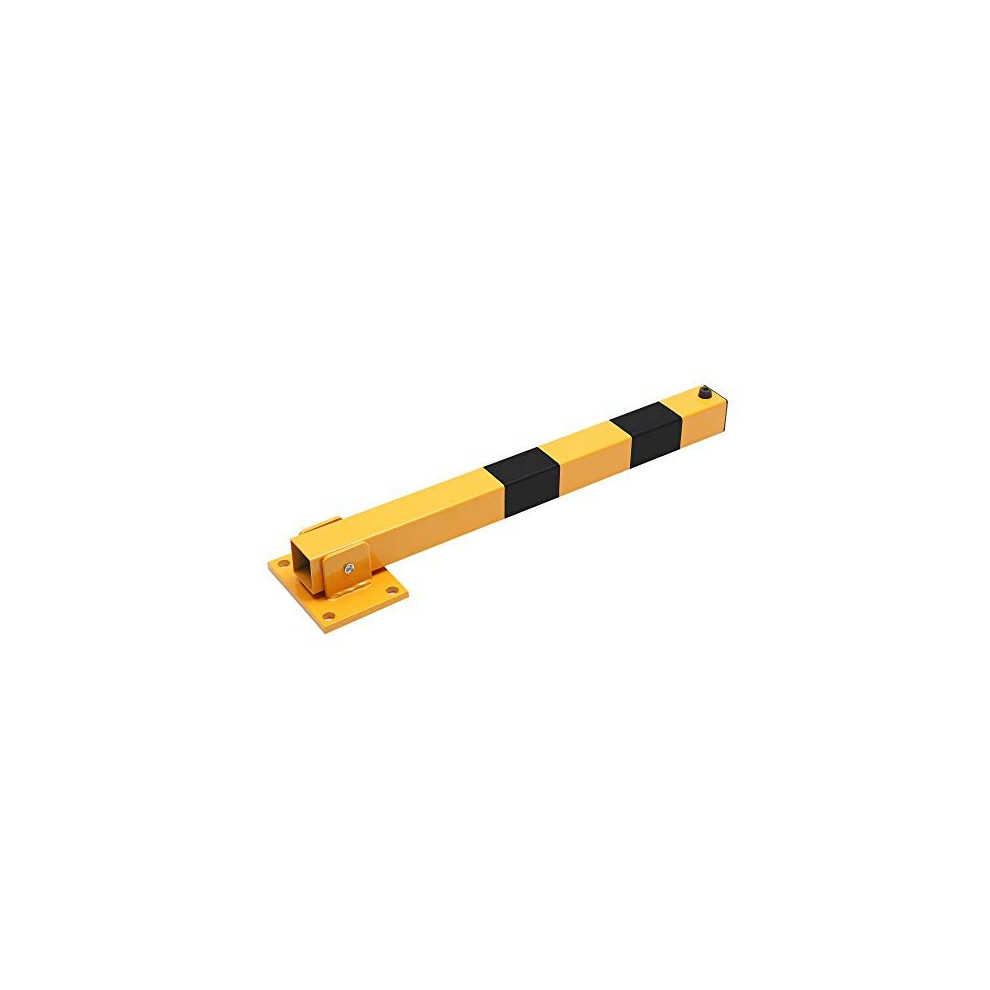 TOPWAY Car Parking Space Lock Bollard, Yellow and Balck Lockable Fold ...
