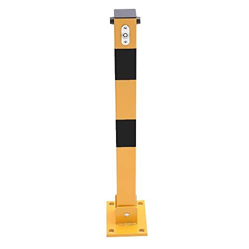 TOPWAY Car Parking Space Lock Bollard, Yellow and Balck Lockable Fold ...