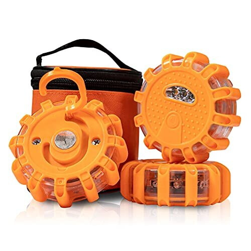 Kitgo 3 Pack LED Road Flares Flashlight Emergency Safety Warning Light ...