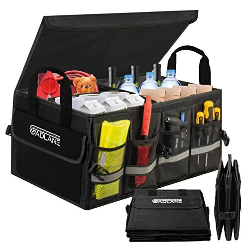 GADLANE Premium Car Boot Organiser - Large Van & Car Boot Tidy, Non ...