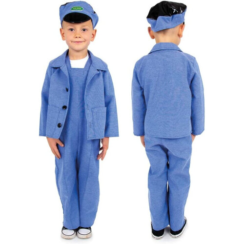 Train Driver Costume Kids, High Quality 3-Piece Train Conductor 5-7 ...