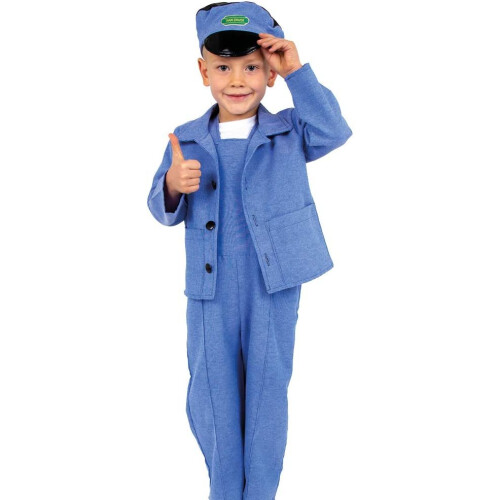 Train Driver Costume Kids, High Quality 3-Piece Train Conductor 5-7 ...