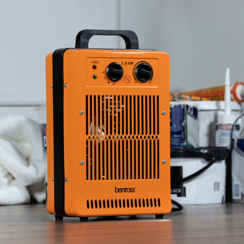 Benross 42468 Large Industrial Fan Heater / Adjustable Thermostatic ...