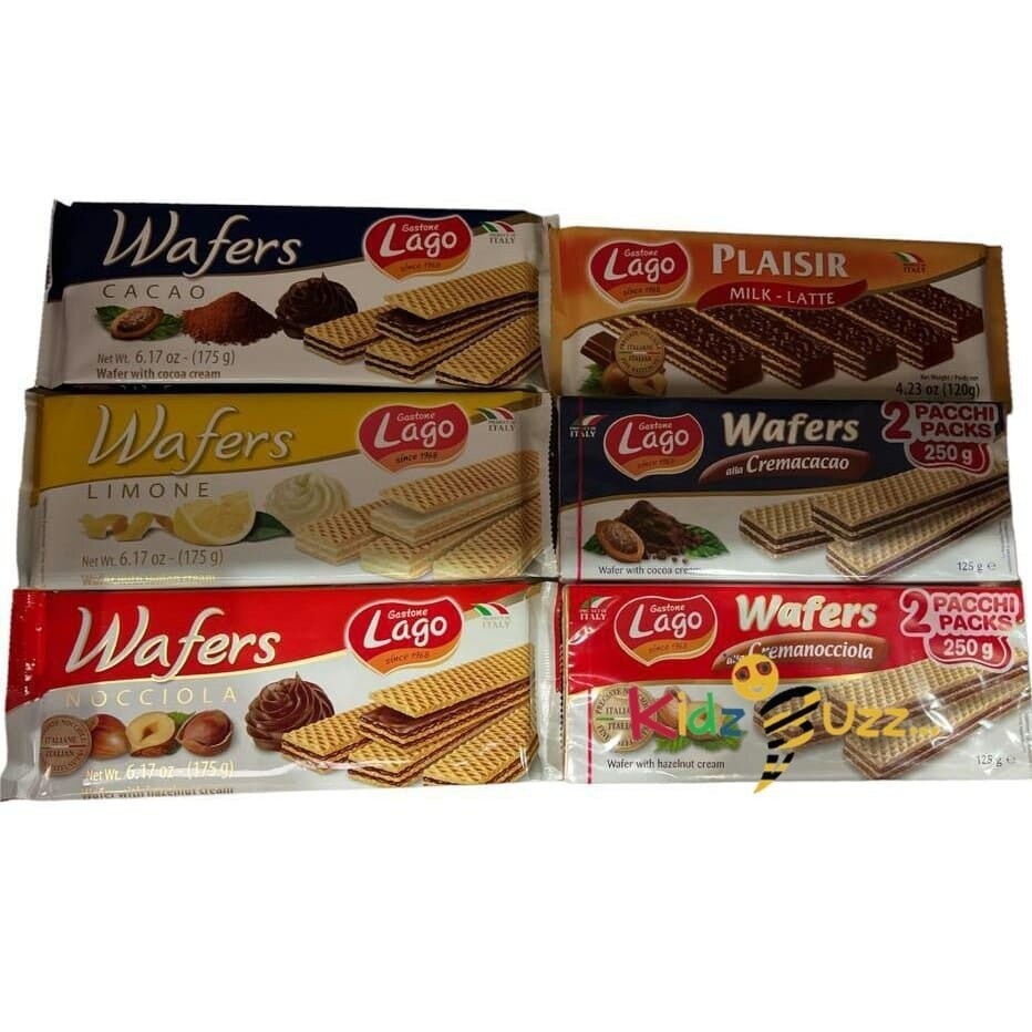 (Pack Of 10, Lago Wafers Cacao) Lago Wafers Random Mix Flavours on OnBuy