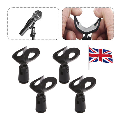 4Pcs Mic Clip Universal Wired/ Wireless Microphone Mount Holder on OnBuy