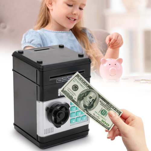 Plastic Digital Electronic Safe Coded Box Home Office Hotel Moneybox on ...