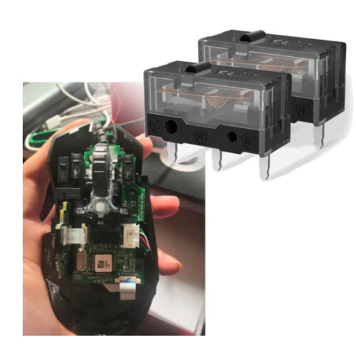 2X 3Pin Kailh GM8.0 Mouse Micro Switch Micro Button Contactor 80Million ...