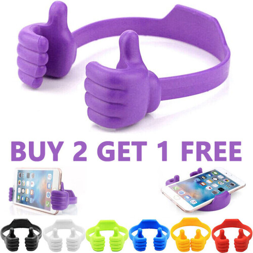 (Green) Thumbs Up Movie Watching Mobile Cell Phone Holder Lazy Bed ...