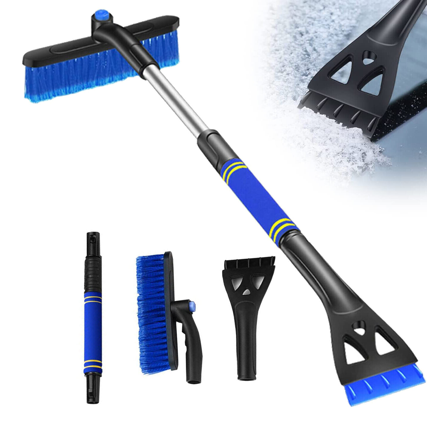 Professional Extendable Scrapper Windshield Brush ice Snow Remover Car ...