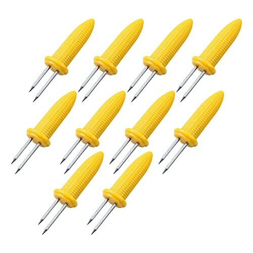 Yicare corn on the cob forks 10PCS Stainless steel high temperature ...