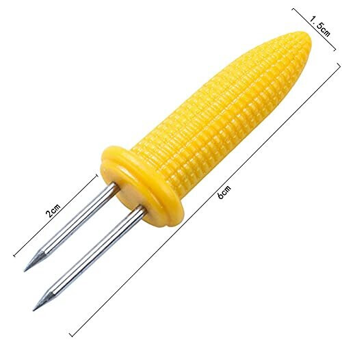 Yicare corn on the cob forks 10PCS Stainless steel high temperature ...